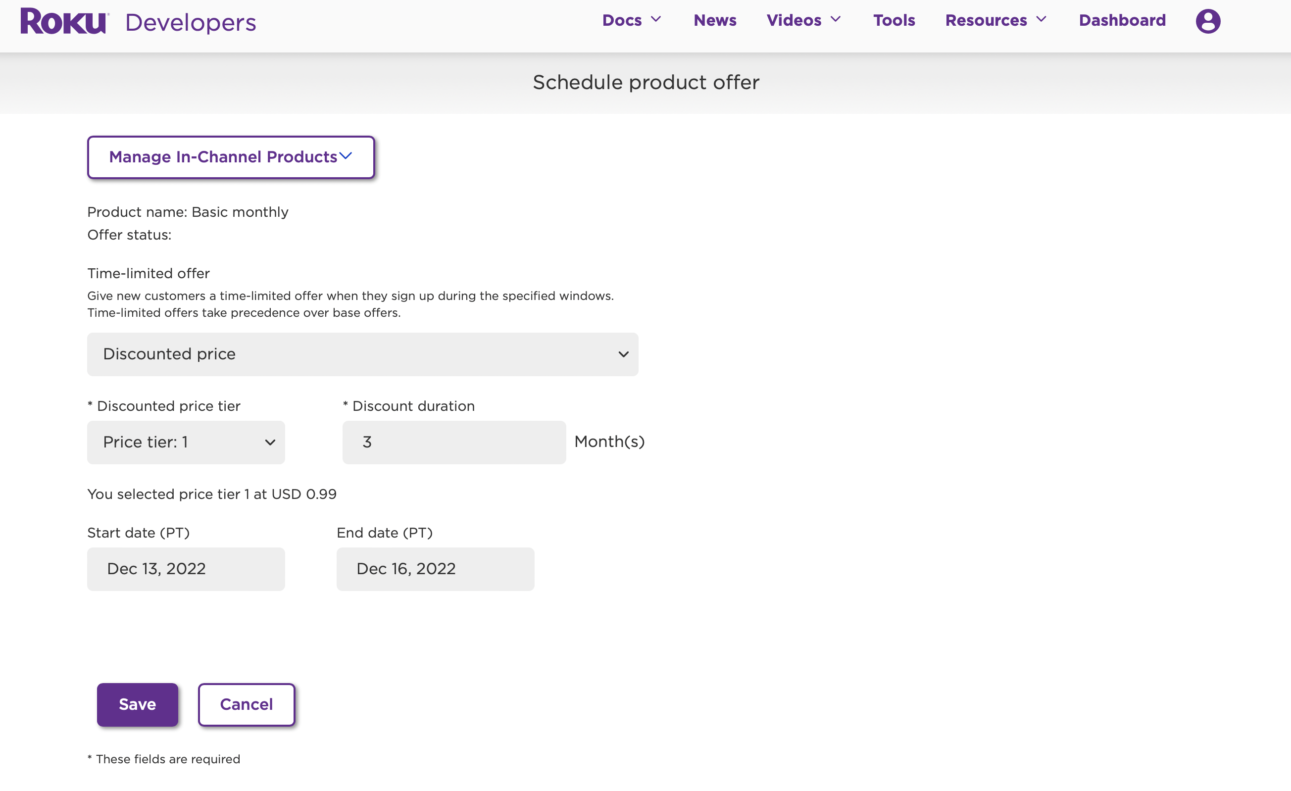 Does Roku support scheduled promotions, offers, or discounts? – Partner ...